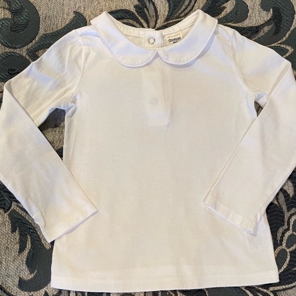 OshKosh B'gosh | Shirts & Tops | Oshkosh Peter Pan Collared White Cotton Shirt | Poshmark